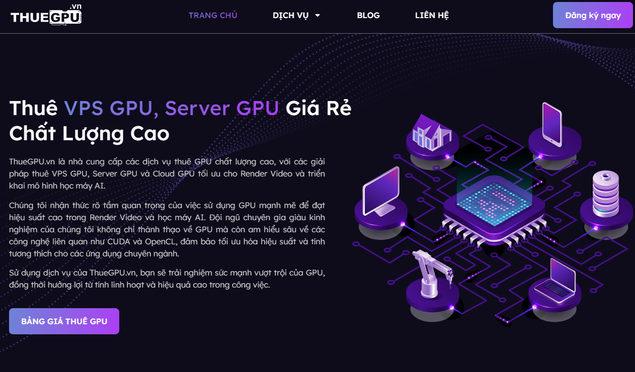 Hướng Dẫn Thuê Cloud GPU Theo Giờ Trên ThueGPU.vn
